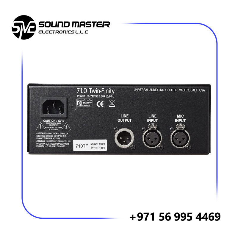 Universal Audio 710 Twin-Finity Microphone Preamplifier - SoundMaster